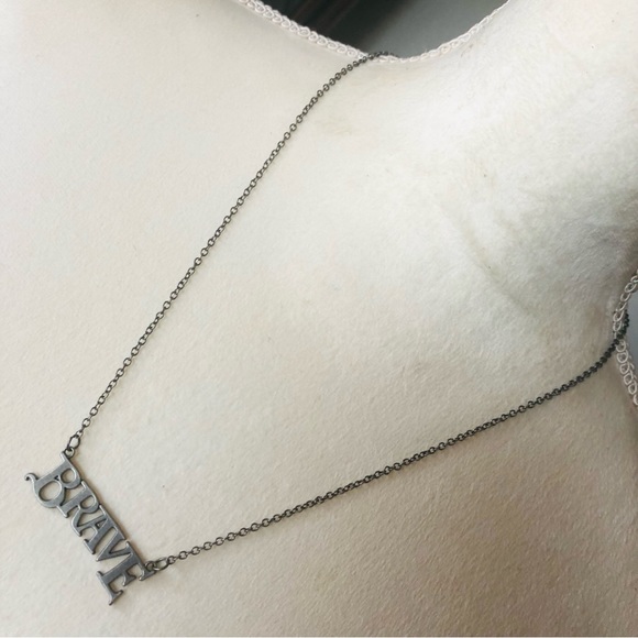 Disney | Jewelry | Disney Pixar Brave Gunmetal Tone Chain Necklace ...